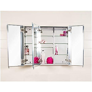 Jacuzzi PD47000 PD47000 26" H x 30" W x 5-1/4" D Triple Door Medicine Cabinet