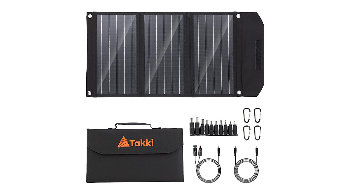 Takki 30W Foldable Solar Panel for Outdoor Adventures