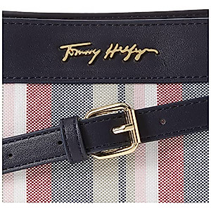 Tommy Hilfiger Quinn Crossbody Bag, Navy/RED Multi