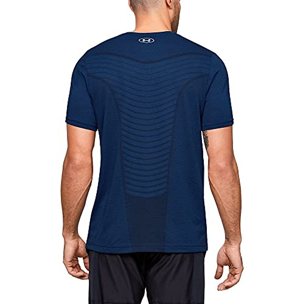 Under Armour Seamless Short Sleeve Novelty, American Blue (449)/Mod Gray, Medium
