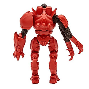 Pacific Rim McFarlane Toys Crimson Typhoon (Jaeger) 4" Scale Figure Playset with Comic