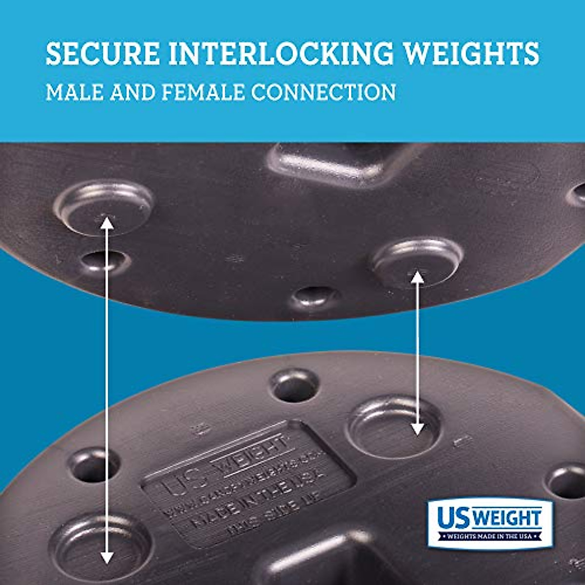 US Weight Tailgater Canopy Weights with No-Pinch Design for Easy, Safe Installation, and Removal to Secure Tents, Canopies, and Umbrellas at Outdoor Events