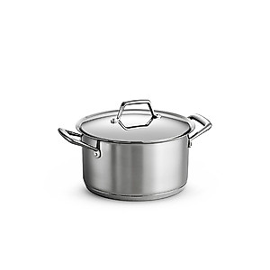 Tramontina Covered Sauce Pot Stainless Steel Tri-Ply Base 6 Quart, 80101/016DS