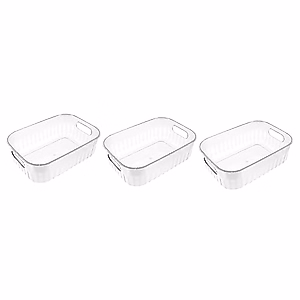 Zerodeko 3pcs Storage Box Dresser Drawers Makeup Storage Organizer Box Dresser Storage Organizer Drawer Organizer Case Skin Care Organizer Plastic Drawer Tray Table Organizer Sock Organizer