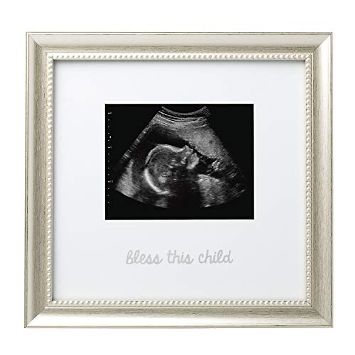 Lil Peach Bless This Child Keepsake Frame, Thoughtful Gifts, Gift For New Parents, or Addition to Baby Registry, Silver
