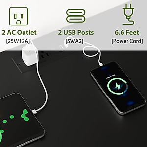 Black Dresser with Hanging Rack, Dresser for Bedroom with 5 Drawers, Clothes Dresser with Led Lights, Closet Dresser with Charging Station, 47 Inch Dresser with Shelves for Bedroom, Closet