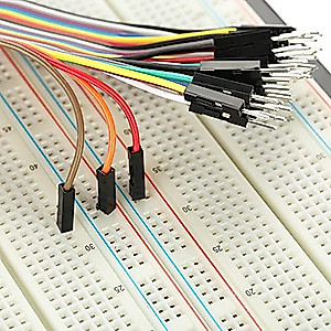 MMOBIEL 3 Pcs 830 Point Solderless PCB Breadboard Prototype Circuit Kits Compatible with DIY Arduino, Raspberry Pi 2 3 4 Projects Proto Shield Distribution Connecting Blocks