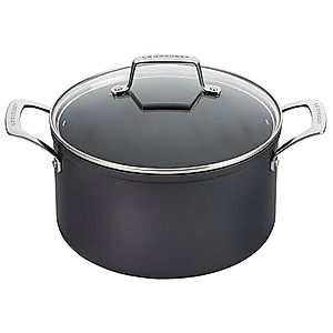 Le Creuset Essential Non-stick Ceramic Stockpot with Glass Lid, 6.3 qt.​