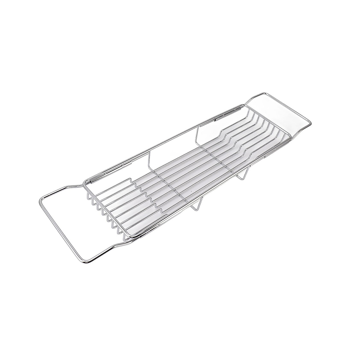 Bath Trays for Tub,Metal Marble Space Saving Bath Table Tray,Multi Functional Expandable Bathtub Caddy Tray,Anti Slip Bathroom Tray with Book Tablet Wine Glass Cup Towel Holder (Silver Black)