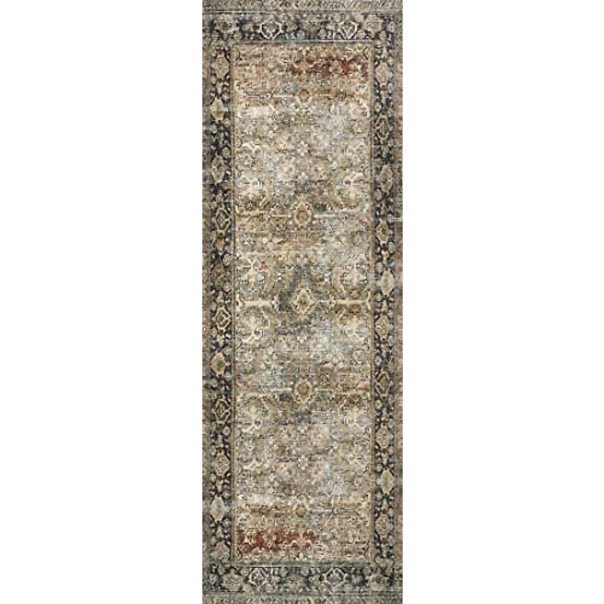 Loloi II Layla Olive/Charcoal 2'-3" x 3'-9" Accent Rug