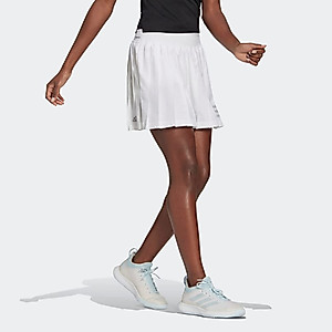 adidas Women's Club Tennis Pleated Skirt, White/Grey, Medium