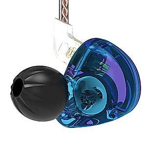 YINYOO Easy KZ ZST Colorful Hybrid Banlance Armature with Dynamic in-Ear Earphone 1BA+1DD HiFi Headset (Colorful ZST Nomic)