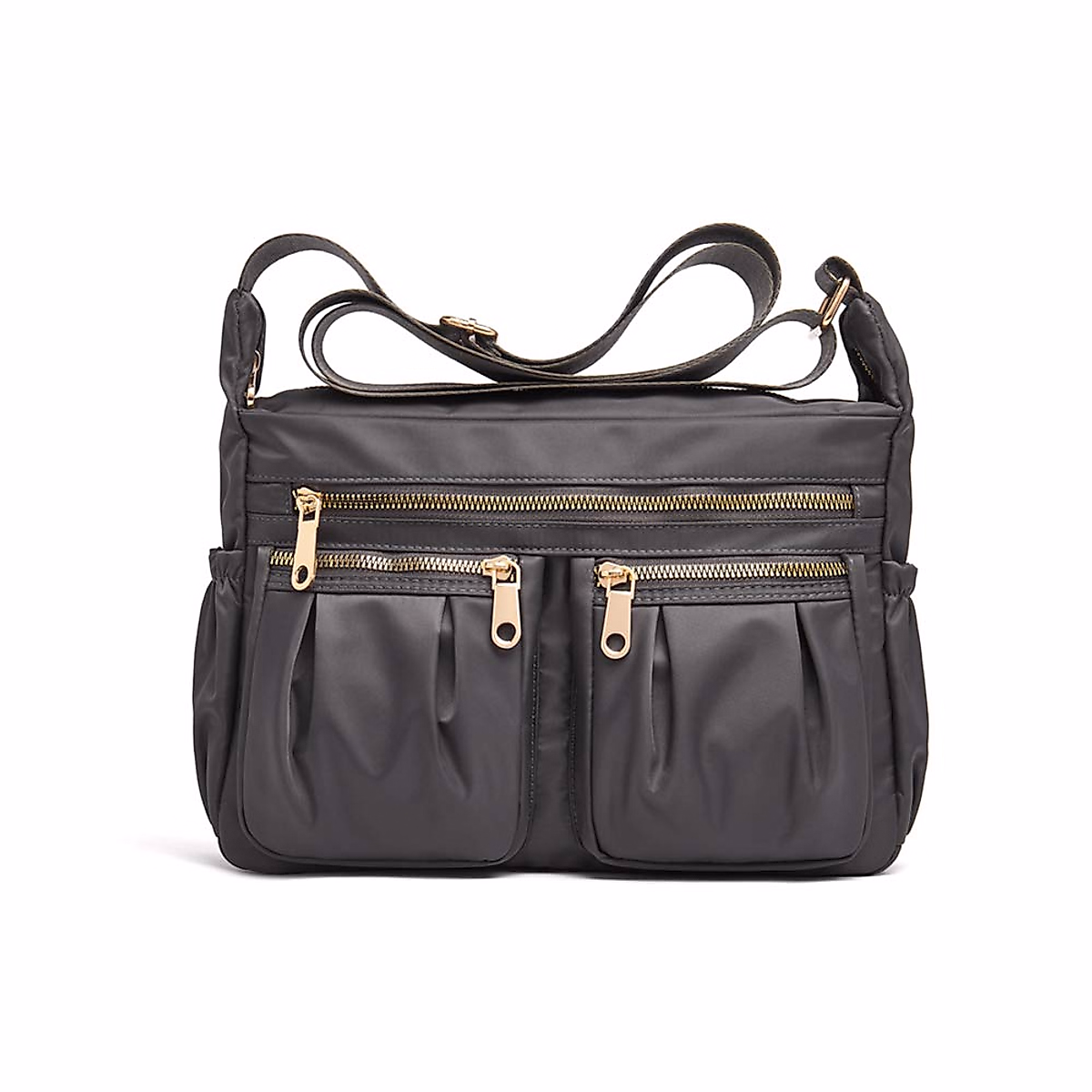 Crossbody Bags for Women,SHINON Multi Pocket Shoulder Bags, Lightweight Nylon Waterproof Casual Travel Purse Messenger Bags. (Grey)