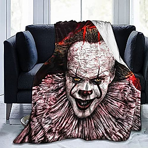 Horror Movie Blankets Ultra-Soft Flannel Blanket Warm Fuzzy Lightweight Throw Blanket,Fluffy Cozy Plush Fleece Comfy Blanket for Couch Sofa Bed 50"X40"
