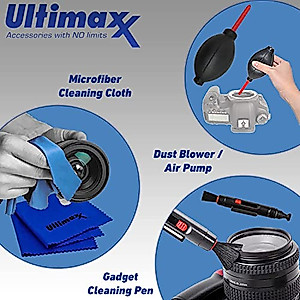 Wholesale Photo Ultimaxx Essential Accessory Bundle with Blackmagic Design Pocket Cinema Camera 6K G2. Includes: 64 Ultra Memory Card + 2X Seller Replacement Batteries + Cleaning Essentials + More.