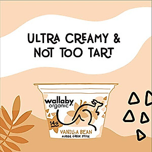 Wallaby Organic Aussie Greek Whole Milk Yogurt, Strawberry, 32 oz. USDA Organic