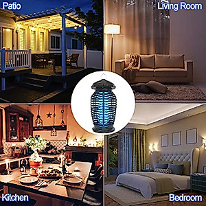 Bug Zapper, Electric Mosquito Zapper Outdoor, Insect Zapper Fly Traps Mosquito Killer Lamp for Home Patio