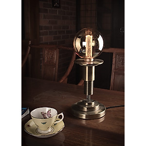 Harwez Globe Decorative LED Light Bulb, Oversized Round Dimmable Amber RN(Retro&Novelty) G125/G40, Virtual Filament, Edison 3.5W 2000K Soft Warm Mood Lighting(Not Daylight White), E26 Medium Base