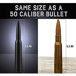 EcoAuto Bullet Antenna Replacement for Dodge RAM & Ford F150 F250 F350 Super Duty Ford Raptor Bronco Trucks - Anti-Theft Design - Short Replacement Antenna 1990 - Current (Matte Black)