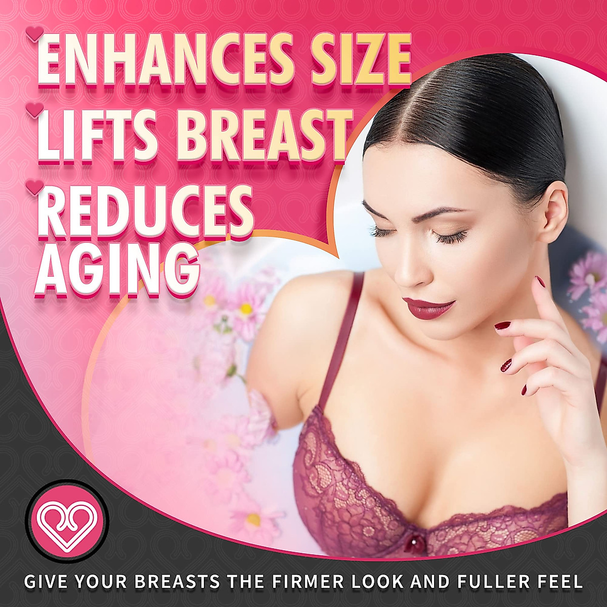 Pretty Privates – Breast Enhancement Cream – Breast Lifter – Larger, Firmer, and Fuller Breasts - All-Natural Fast Growth Breast Enlargement Cream – Breast Plumping Formula (4oz)