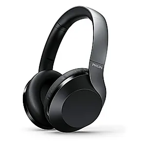 Philips Wireless Bluetooth Over-Ear Headphones Noise Isolation Stereo with Hi-Res Audio, up to 30 Hours Playtime with Rapid Charge (Noise Canceling)