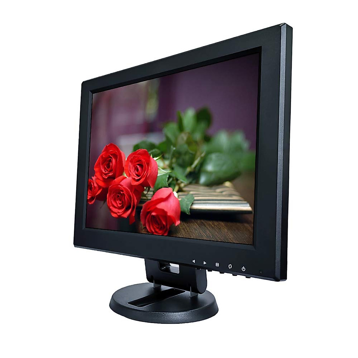 iChawk 12.1" inch PC Monitor 1024x768 4:3 Standard Screen AV BNC VGA HDMI-in Built-in Speaker LCD Screen Display For Industrial Medical Equipment With USB Port Pluggable U-Disk Video Player W121PN-592
