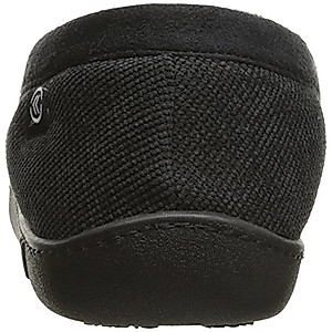 isotoner Men's Slipper, Diamond Corduroy Moccasin with Memory Foam and Skid Resistance for Indoor/Outdoor Comfort