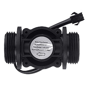 Taidacent FS400A G1 DN25 1 Inch Water Flow Sensor Tube Pulse Flowmeter Pipeline Flow Detection Water Flow Detector Sensor