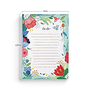 Ceibo Press To Do List Notepads (Set of 3) by Ana Sanfelippo | Cute Floral Stationary Memo Note Pads for Shopping List, Grocery List, Daily Planner, Weekly Planner use