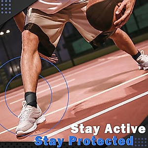 beister 1 Pair Ankle Support Breathable Neoprene Compression Ankle Brace for Men and Women, Elastic Sprain Foot Sleeve for Sports Protect, Arthritis, Plantar Fasciitis, Achilles tendonitis, Recovery