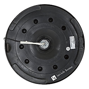 Lavish Home 3 Head Floor Lamp, LED Light with Adjustable Arms, Touch Switch and Dimmer (Black)