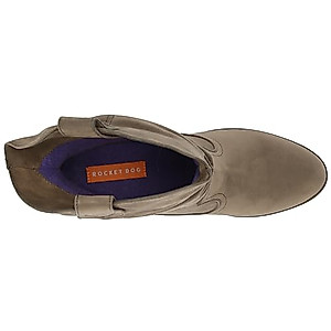 Rocket Dog Women's Sheriff Vintage Worn PU Western Boot, Brown, 8.5 M US