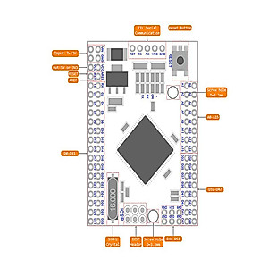 WSDMAVIS 2 Pcs MEGA 2560 Pro Embed CH340G ATMEGA2560-16AU USB Development Board Module Compatible for Arduino Mega 2560