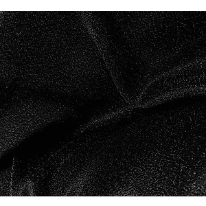 Black Lurex Fabric by The Yard 60" Wide