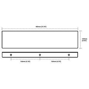 TRUSTMI Brushed Gold Floating Shelf SUS304 Stainless Steel Wall Mounted Storage Shelves (16 inch x 4 inch) for Bathroom Kitchen, Bedroom, Living Room, Heavy Duty and Rustproof, Brushed Brass