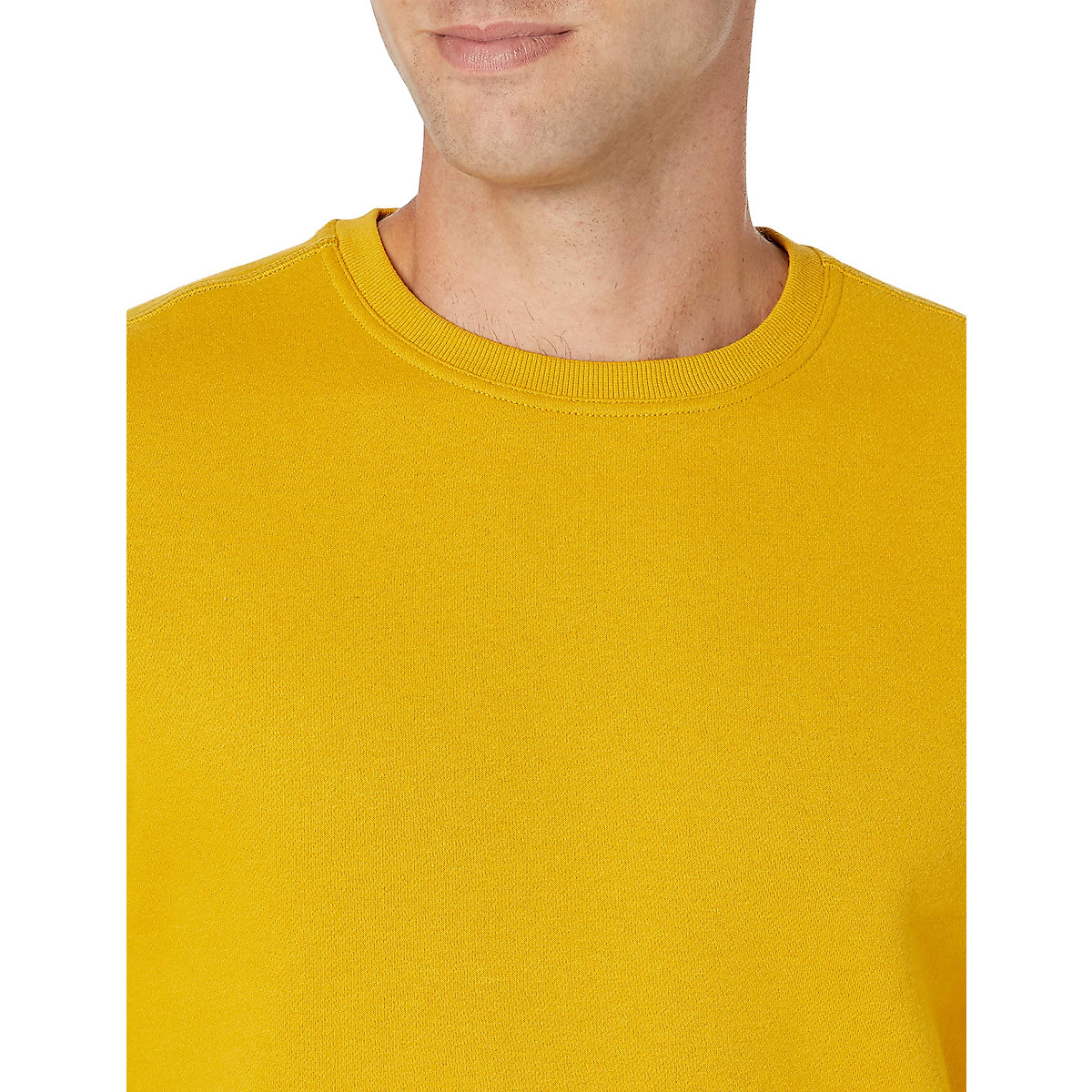 Amazon Essentials Men's Fleece Crewneck Sweatshirt (Available in Big & Tall), Gold, Small