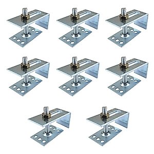 BOLWHAO Undermount Sink Clips Bathroom Sink Clips, Kitchen Sink Clips, Epoxy Sink Clips, Sink Clip, Heavy Duty Sink Clips Under Counter Ceramic Washbasin Clamps Bracket Supports Fasteners 8 Pack