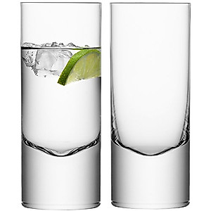 LSA International Boris Highball Clear x 2, 12.1 fl oz/H6.5in, set of 2