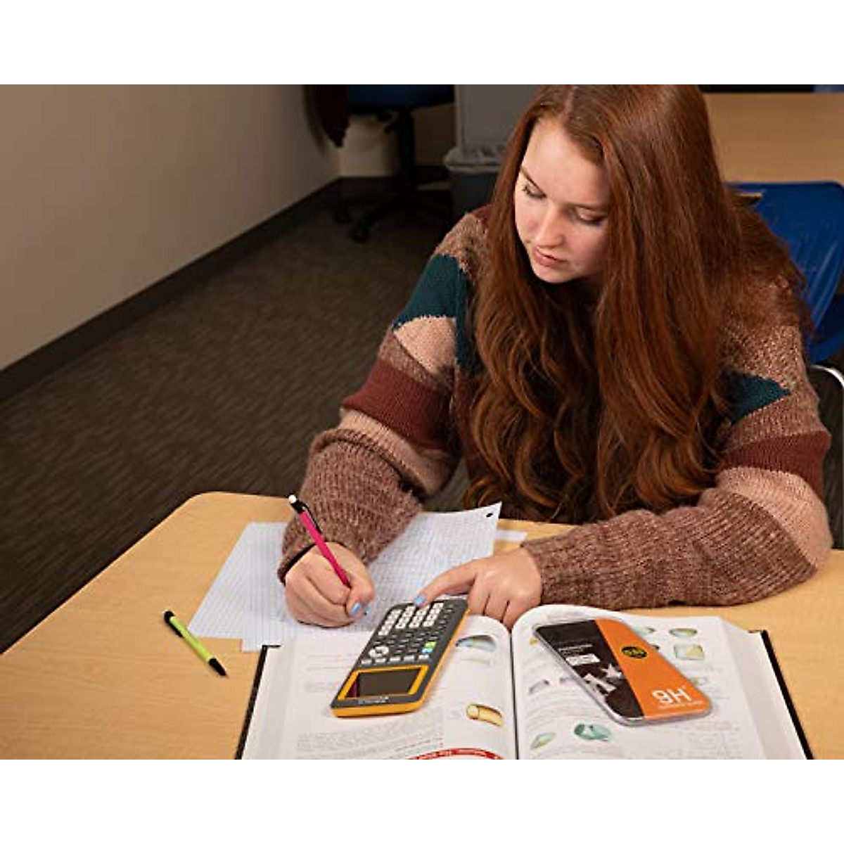 [2 Pack] Tempered Glass Screen Protector, for Texas Instruments TI-84 Plus Ce Graphing Calculator [9H Hardness] 0.33 mm Thick, Impact and Scratch Protection