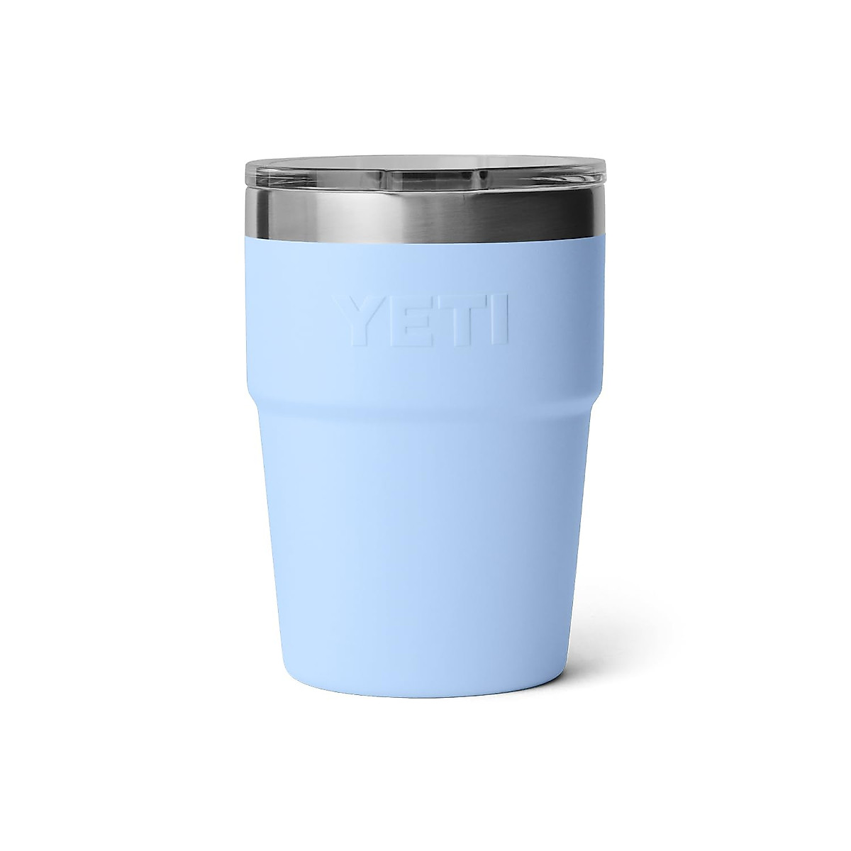 YETI Rambler 16 oz Stackable Tumbler, Vacuum Insulated, Stainless Steel with MagSlider Lid, Big Sky Blue