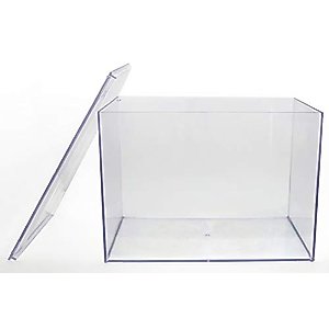 Gary Plastic Packaging Clear Rigid Plastic Box, 12 1/2" x 8 1/2" x 8 1/2"