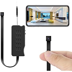 SpyShop WiFi Camera Module Wireless Hidden Camera WiFi Mini Cam HD 1080P DIY Tiny Cams Small Nanny Cameras Home Security Live Streaming Through Android/iOS App Motion Detection Alerts