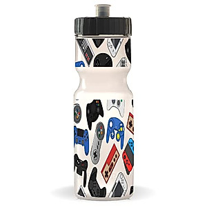 50 Strong Kids Water Bottle | 22 oz. BPA- Free Sports Squeeze Water Bottles with Pull Top Cap |Perfect Water Bottle for School | Reusable & Durable for Boys & Girls | Made in USA