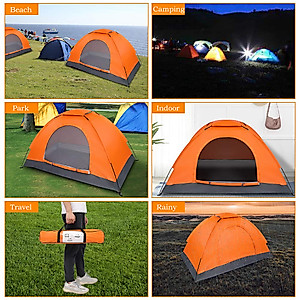Kcelarec Single Person Pop Up Tent, Waterproof Dome Tent for Camping Outdoor Hiking