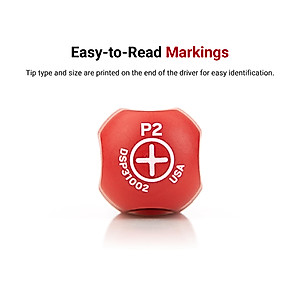 TEKTON Hard Handle Screwdriver Set, 16-Piece (#0-#3, 1/8-5/16 in.) | DRV44002 | Made in USA