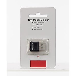 Meatanty Metal Tiny Mouse Jiggler, USB Mouse Mover Undetectable, Automatic Shaker with Separate Mode and ON/Off Buttons, Mouse Moving Device LED Screen, Wiggler Giggler Keep Computer/PC/Laptop Awake