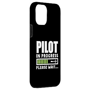 iPhone 12 Pro Max Pilot In Progress Airplane Aircraft Aviation Pilot Case