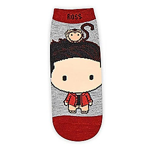 Hyp Friends TV Show Chibi Characters Juniors/Womens 6 Pack Ankle Socks