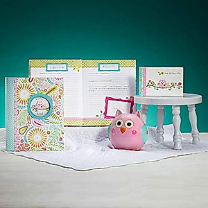 C.R. Gibson 'Sweet Baby' Pink Owl First Five Years Girl Memory Baby Book, 64pgs, 10'' W x 11.75'' H