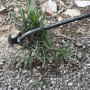TNOODA Weeding Artifact Uprooting Weeding Tool, 2023 New Premium Manganese Steel Forged Weed Puller 4 Teeth Dual Purpose Weeder, Manual Hand Weeder Tool for Garden with Long Handle for Garden (A+B+C)
